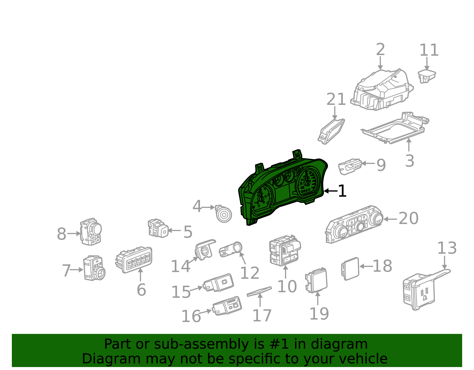 2020-2023 GM Instrument Cluster 84935278 | Capital Chevy Parts