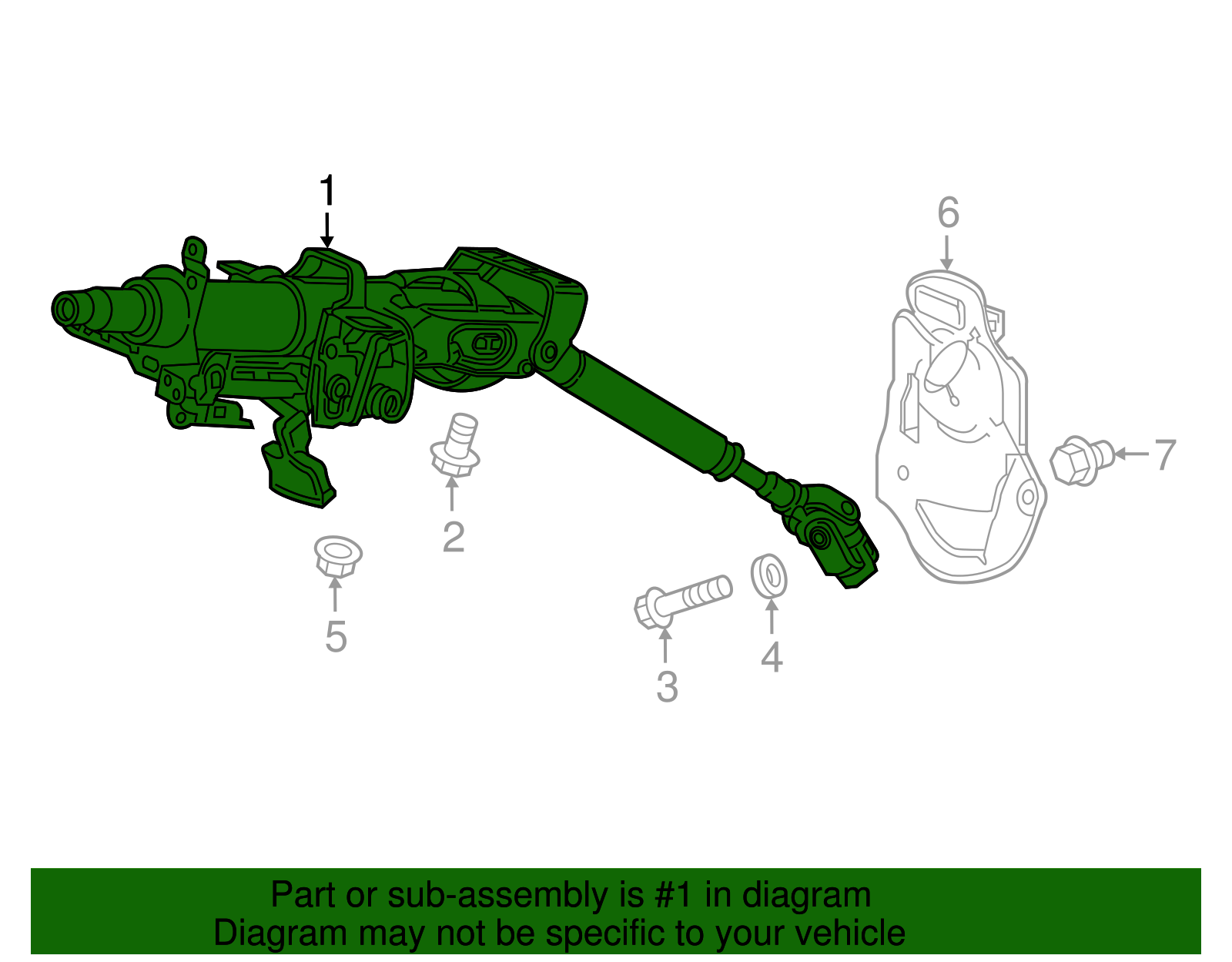 53200-TLA-A51 - Column Assembly 2017-2022 Honda CR-V | Honda Parts Online