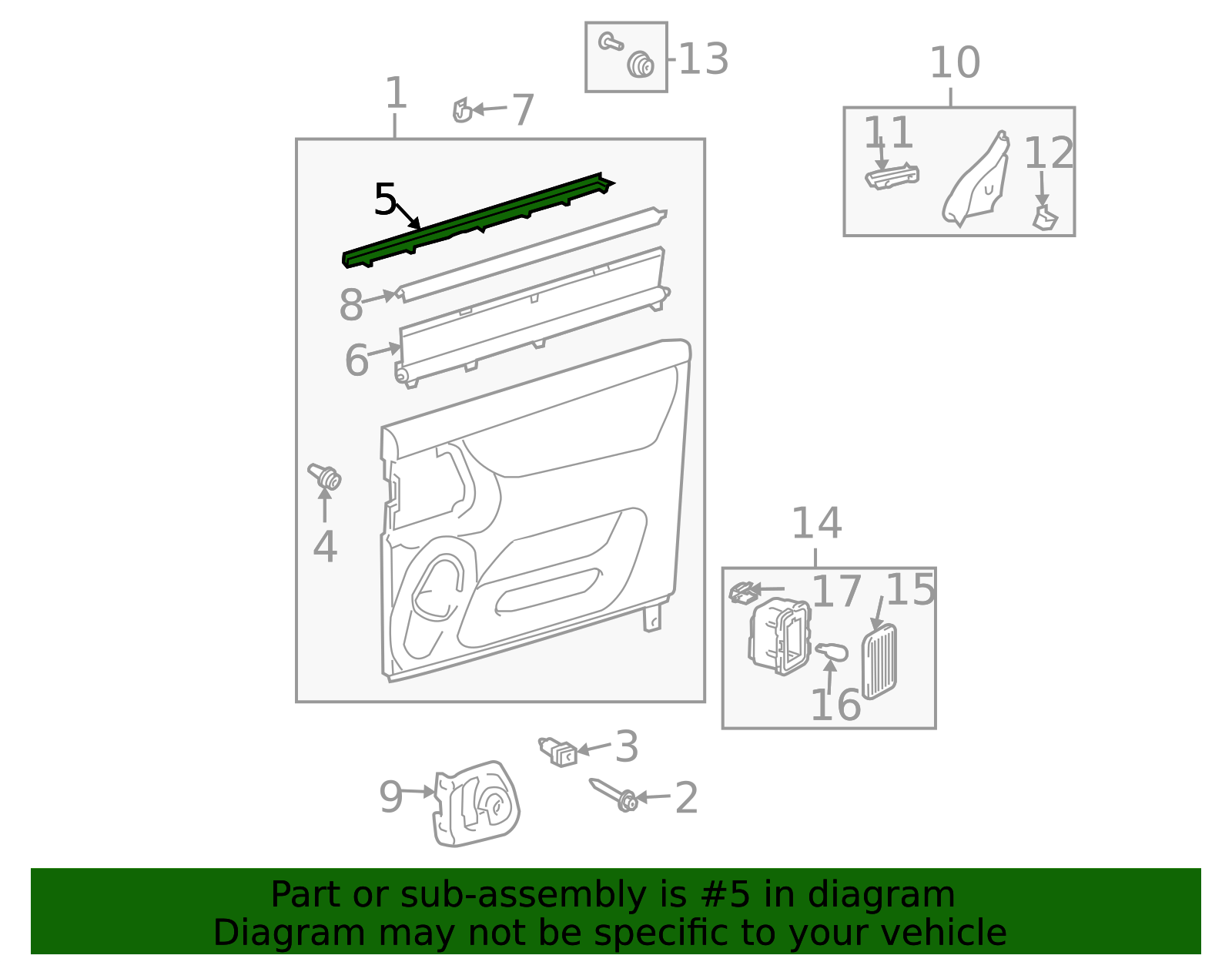 2004-2010 Toyota Sienna Belt Weather-Strip 68174-08010 | MotorMotor