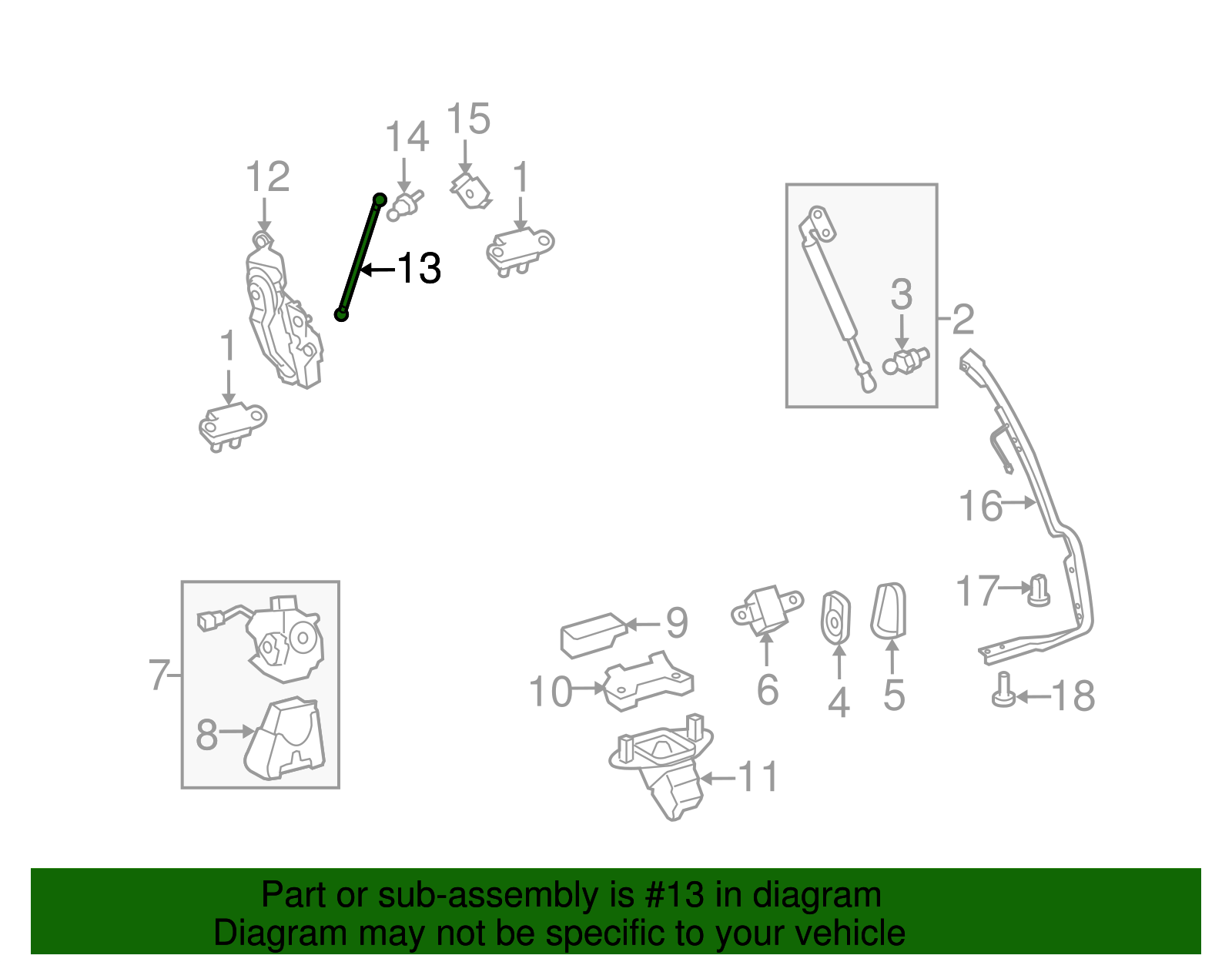 85475-60010 - 2008-2015 Lexus LX570 - Motor & Linkage Rod | My L Parts