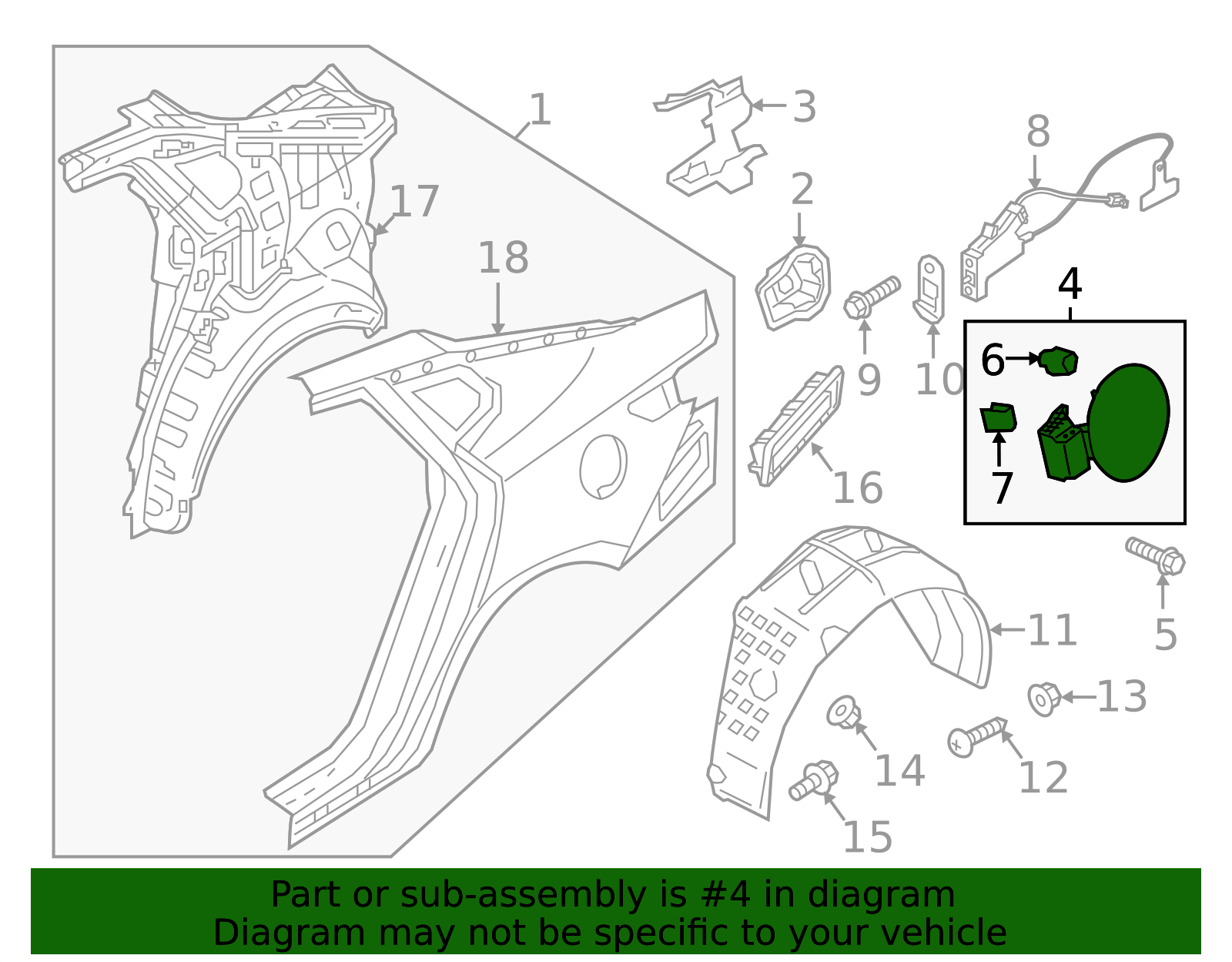 Fuel Door 69510-D4000 | OEM Parts Online