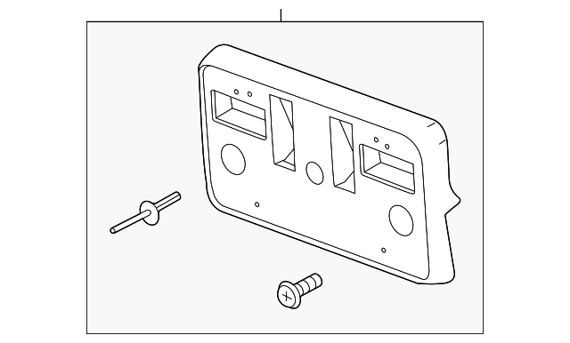 84428906 - Front License Plate Bracket 2019-2022 GMC | GM Parts Warehouse