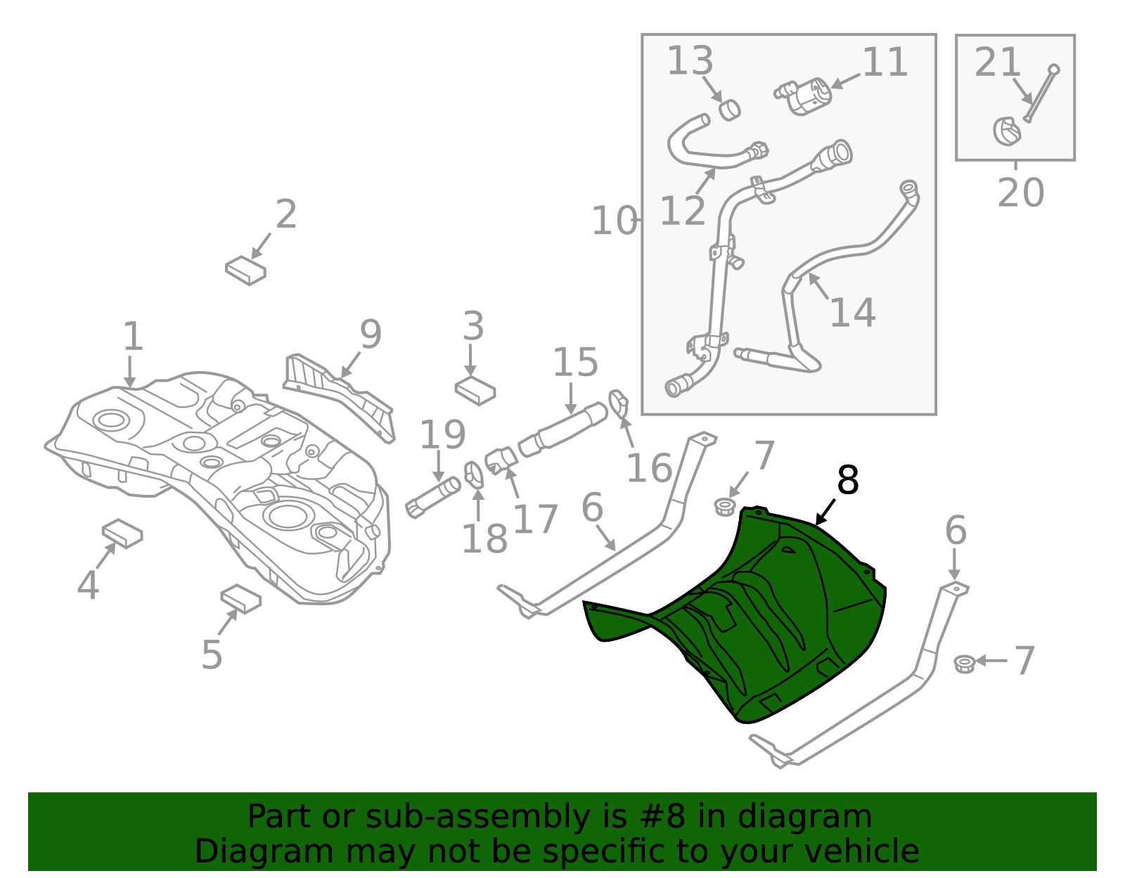 2017-2022 Genesis G90 Tank Shield 31220-D2000 | MotorMotor