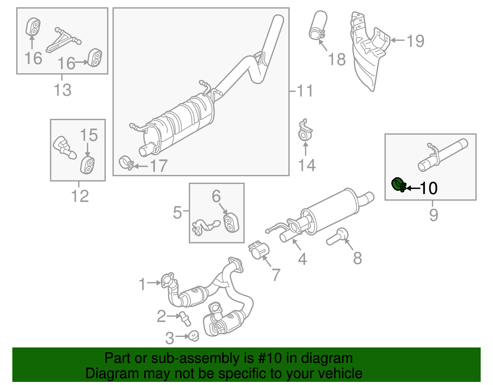 2008-2022 Ford Exhaust Clamp 7C3Z-5A231-B | Miracle Ford Parts