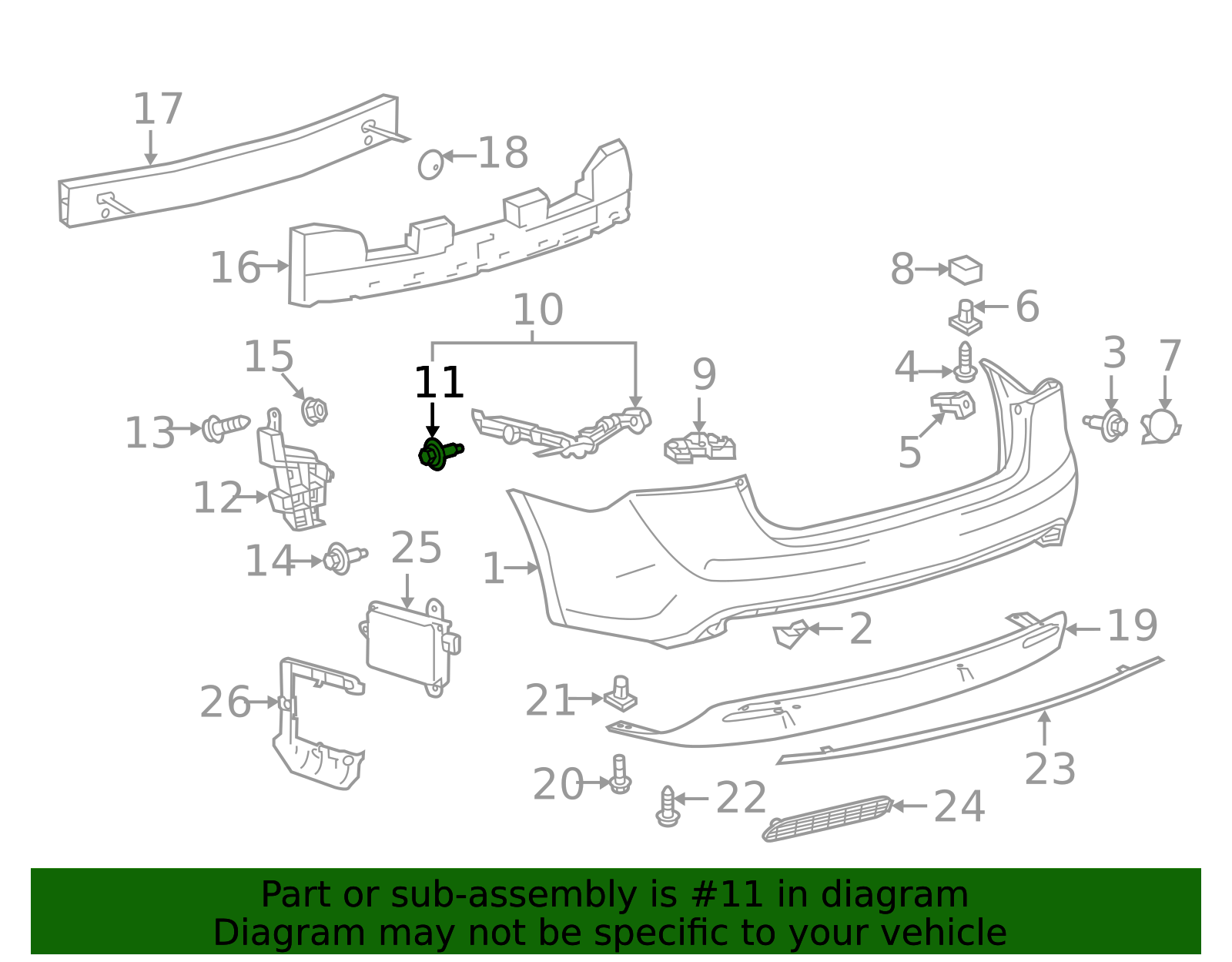 90467-09237 - Side Retainer Clip - OEM Genuine Toyota Parts