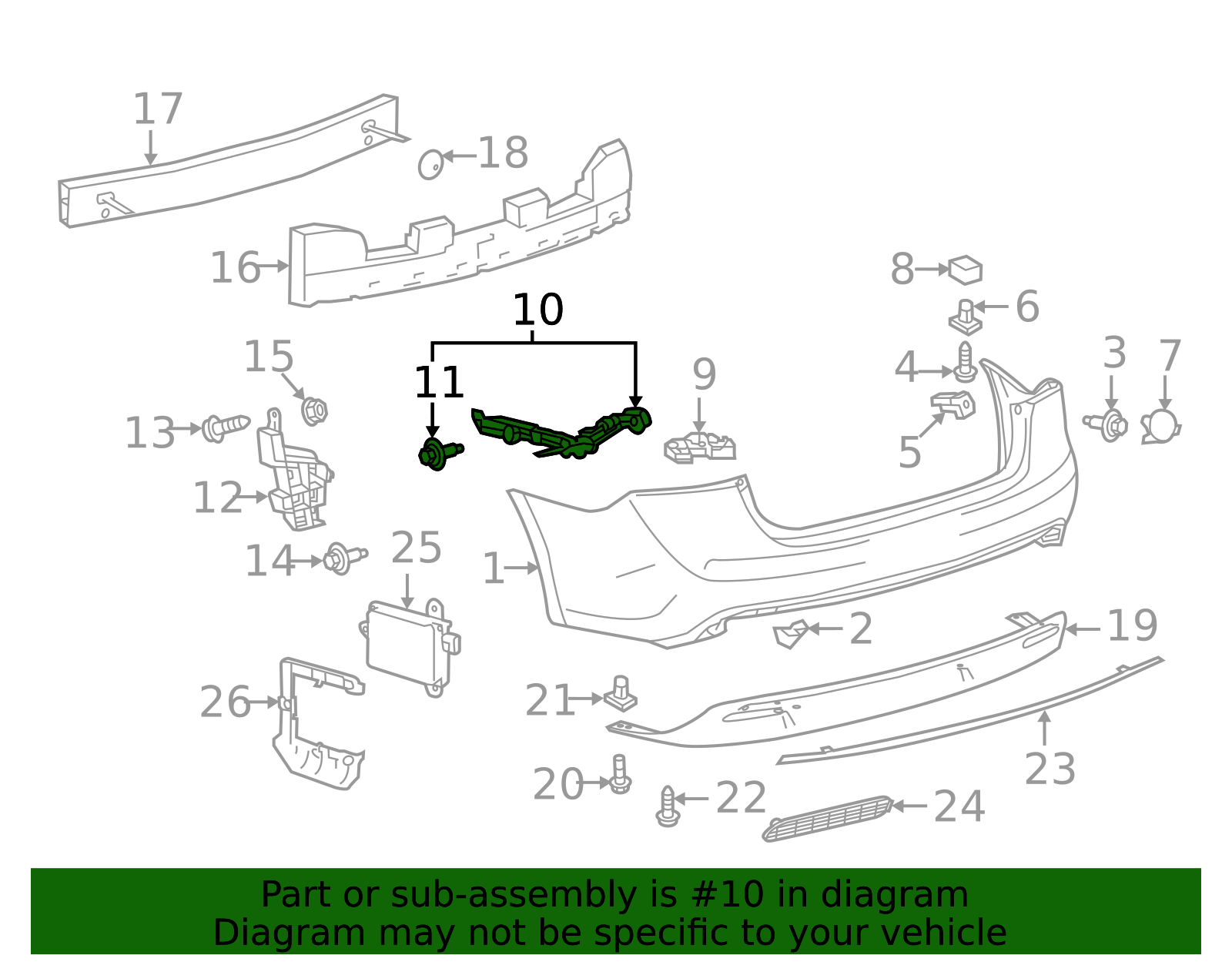 2013-2018 Toyota Avalon Side Retainer 52575-07010 | MotorMotor