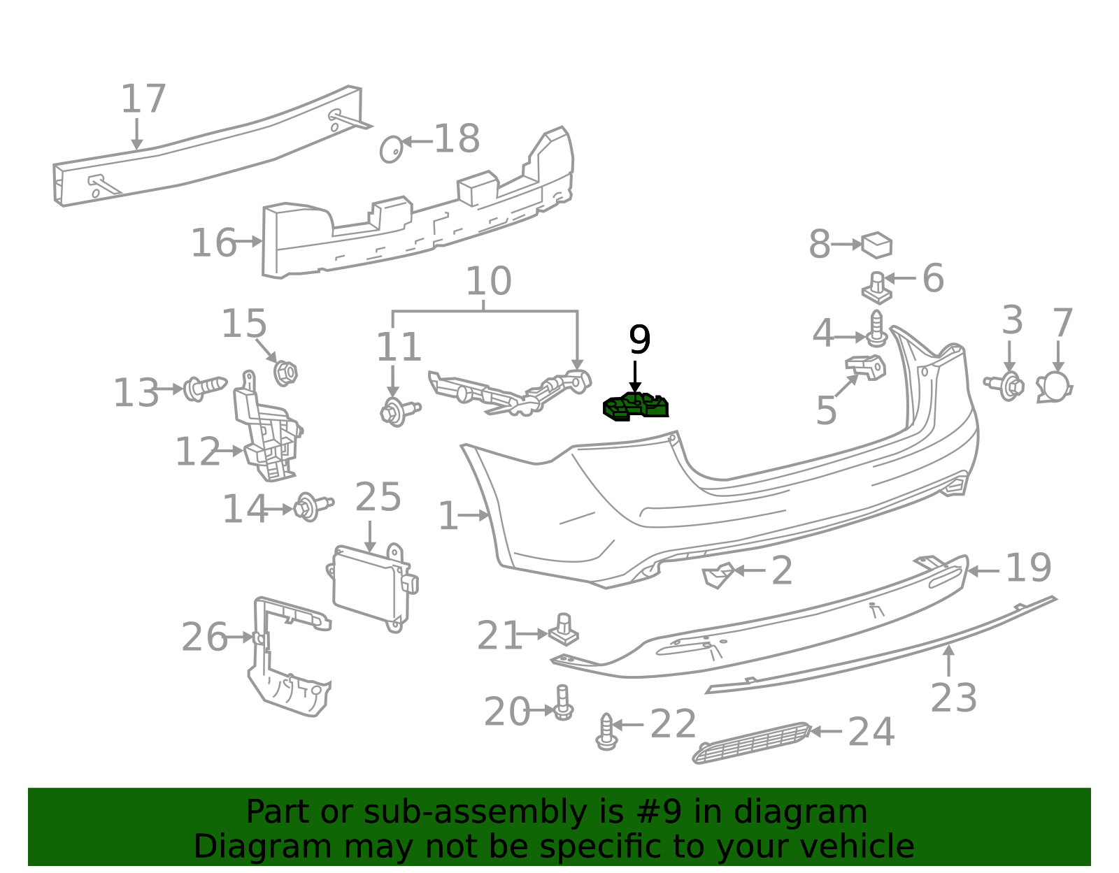 52155-07030 - Outer Support - 2013-2018 Toyota Avalon | Lithia Toyota Parts