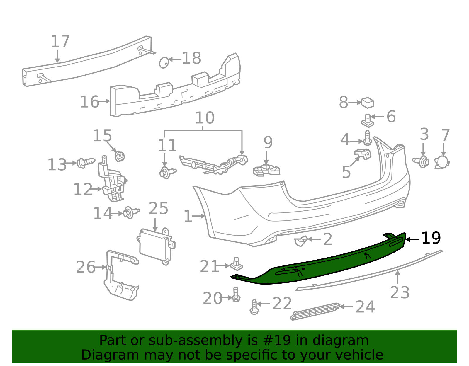 Genuine Official Toyota Lower Cover part# 52169-07020 for 2013-2015 ...