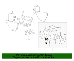 2001-2025 GM Power Outlet Retainer 15187371 GM | GMPartsDirect.com