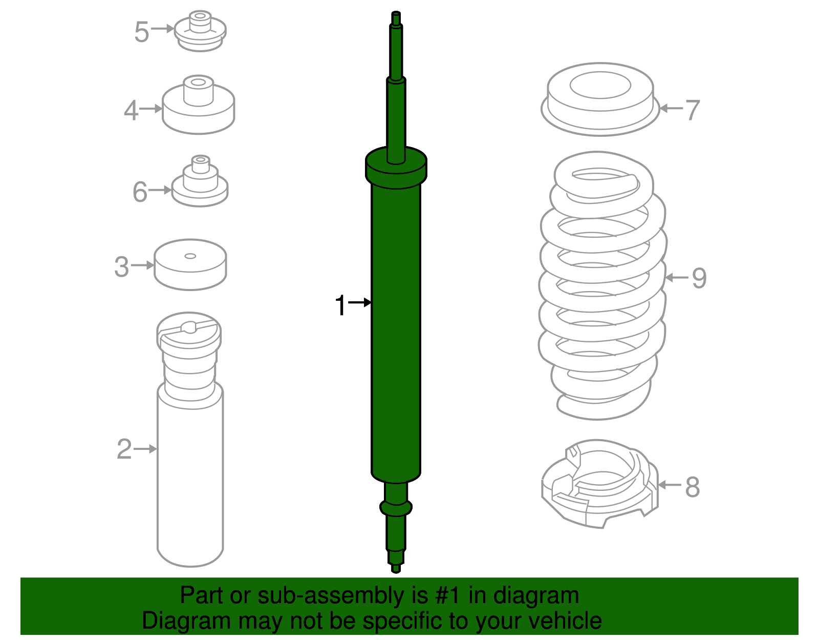 33-52-6-782-859 - Shock Absorber - 2008-2013 BMW | BMW Parts Exchange