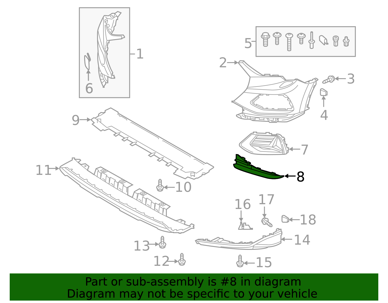 83A-807-926-9B9 - Lower Grille 2019-2024 Audi Q3 | Audi OEM Parts Guy