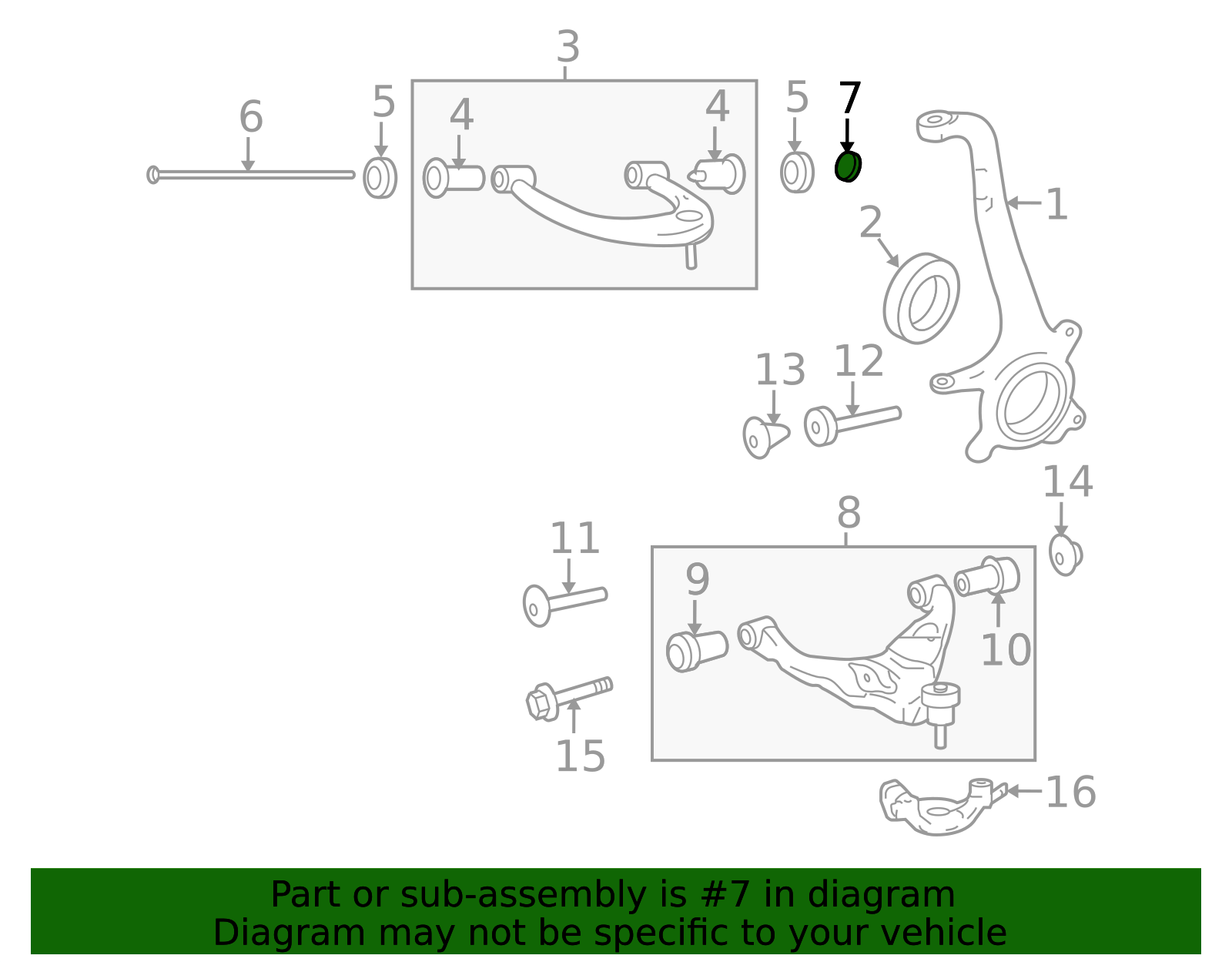 Buy Toyota Upper Control Arm Nut 90080-17208 | Longo Toyota Parts