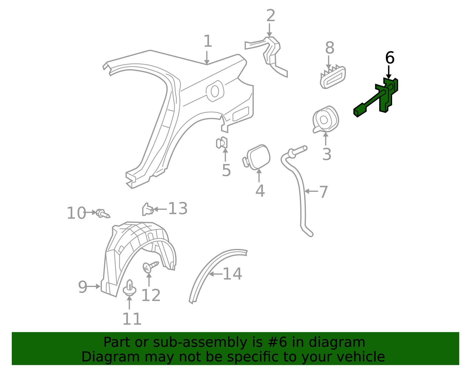 74700-SJA-A01 - 2005-2012 Acura RL - Actuator Assembly, Fuel Lid | All ...