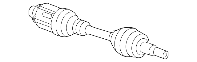 2016-2018 Cadillac CT6 Front Passenger Side Half-Shaft Assembly ...