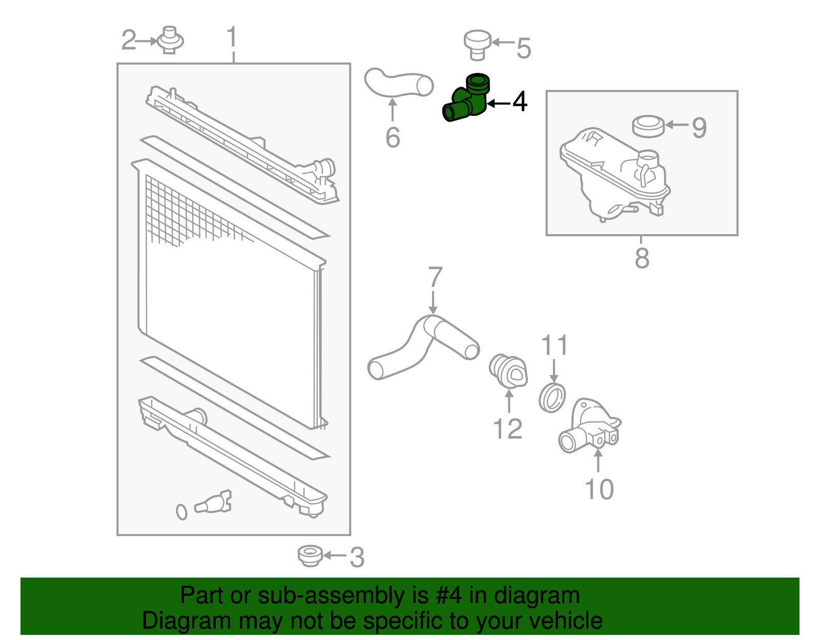 2016-2024 Lexus Radiator Coolant Hose Adapter 16577-36020 | OEM Parts ...