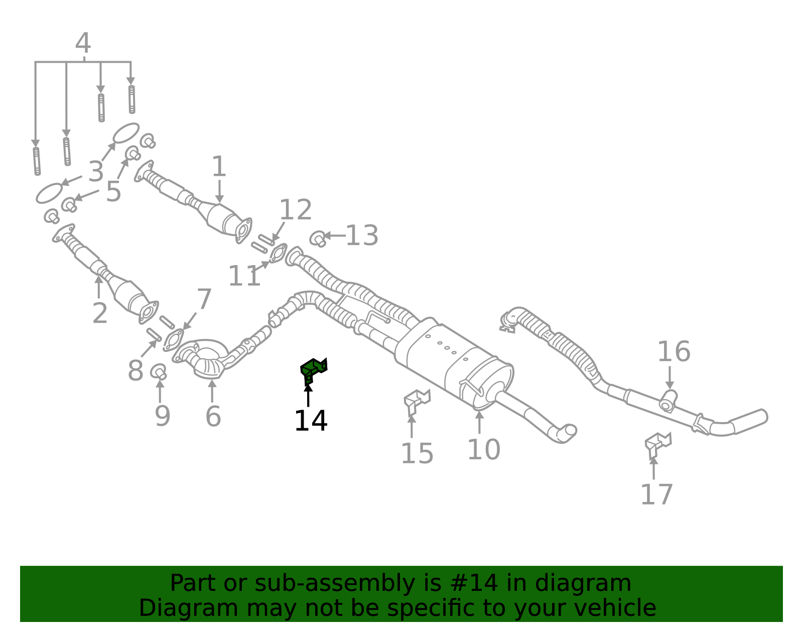 2004-2024 Nissan Exhaust System Hanger 20621-ZC00A | Nissan Parts Plus