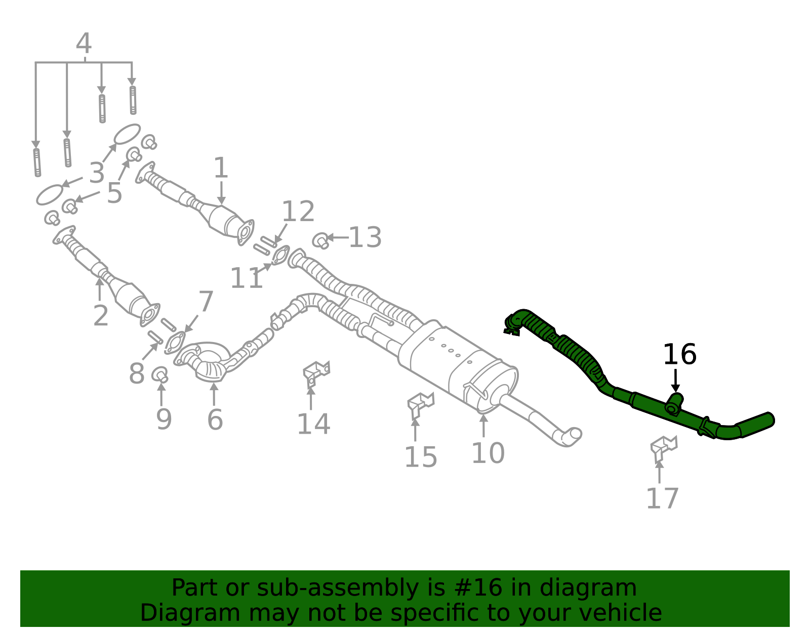 20050-EZ31A - Tail Pipe 2016-2019 Nissan | Official Nissan Parts Store