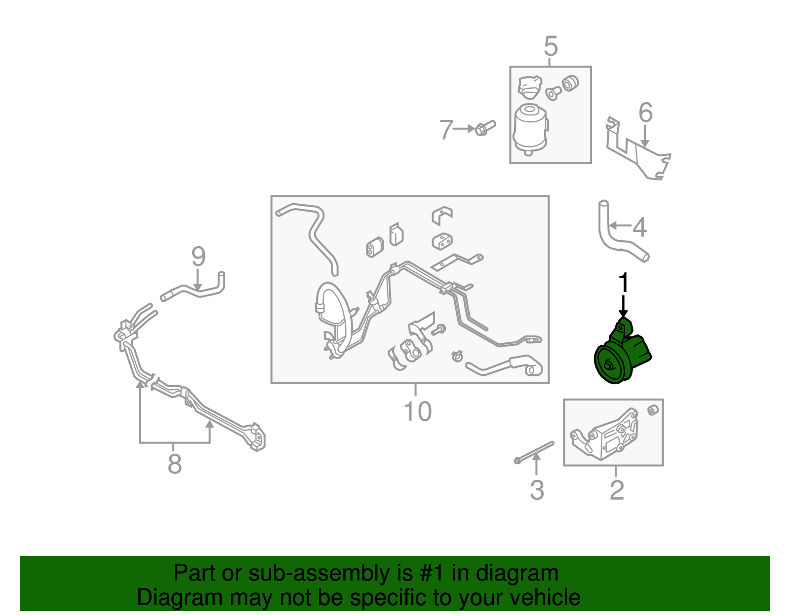49110EH00A - Power Steering Pump 2006-2010 Infiniti M45 | Infiniti of ...