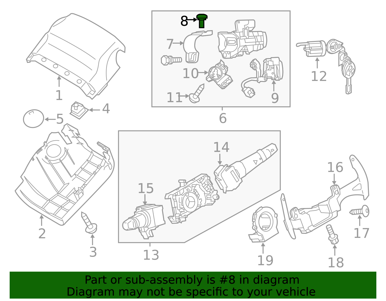 4408A168 - Ignition Switch Upper Bolt 2011-2025 Mitsubishi | Mitsubishi ...