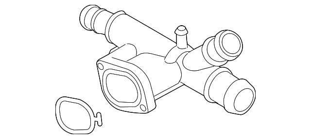 03L-121-132-Q - Flange 2010-2013 Audi | Audi OEM Parts