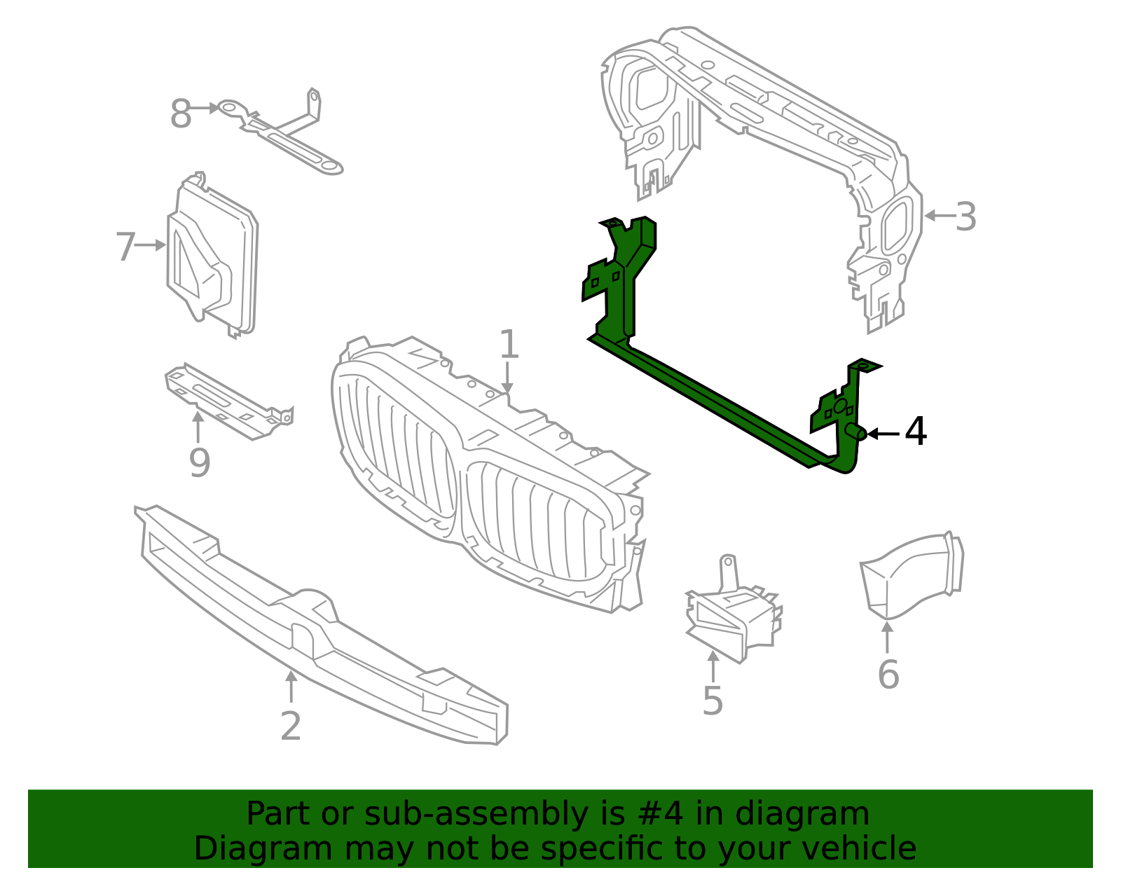 51747421678 - 2019-2025 BMW Lower Duct (51-74-7-421-678) | BMW of South ...