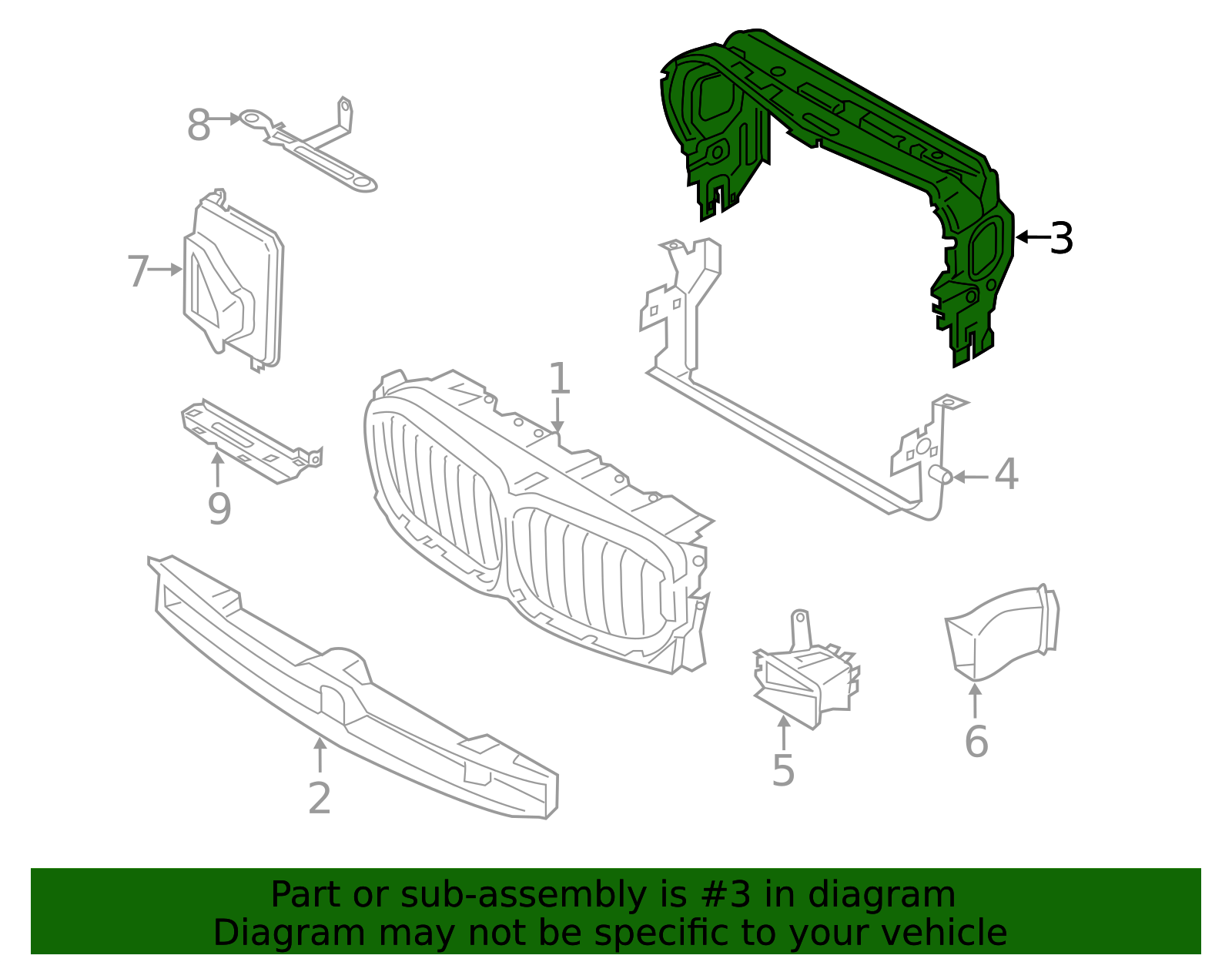 51747421675 - 2019-2025 BMW Upper Duct (51-74-7-421-675) | BMW of South ...