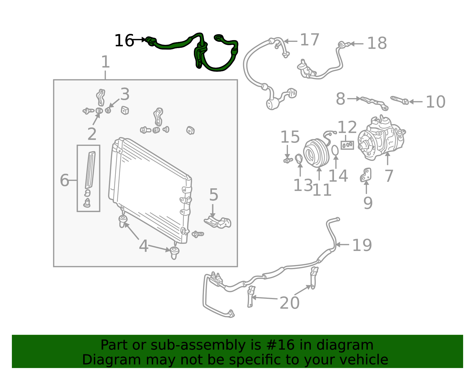 88703-24030 - High-Quality A/C Refrigerant Discharge Hose for ...