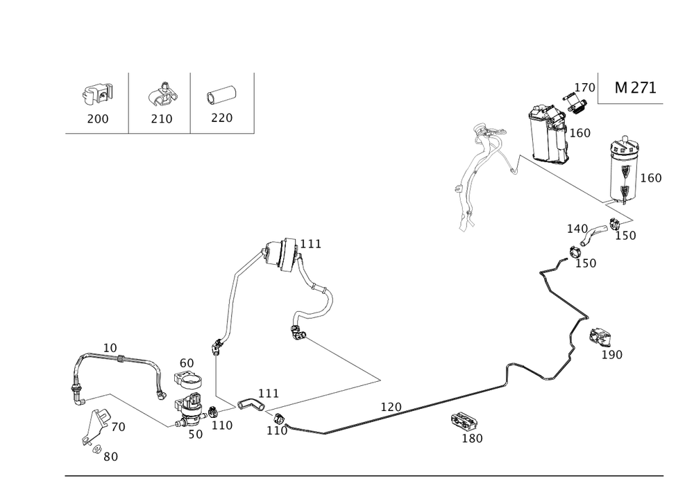 204-471-05-15 - 2012-2015 Mercedes-Benz C250 - Vent Tube | Buy Mercedes ...