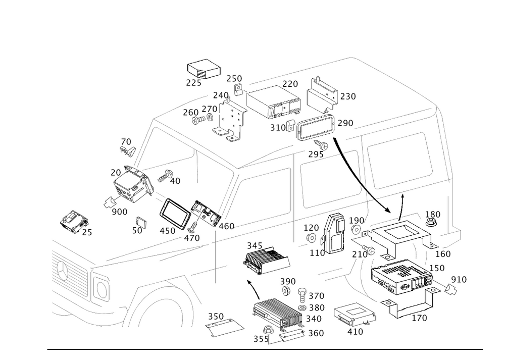 2003-2018 Mercedes-Benz Control Unit 463-900-99-01 | Mercedes-Benz Parts