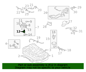 2003-2006 Mitsubishi Outlander Fuel Pump 1760A029 | OEM Parts Online