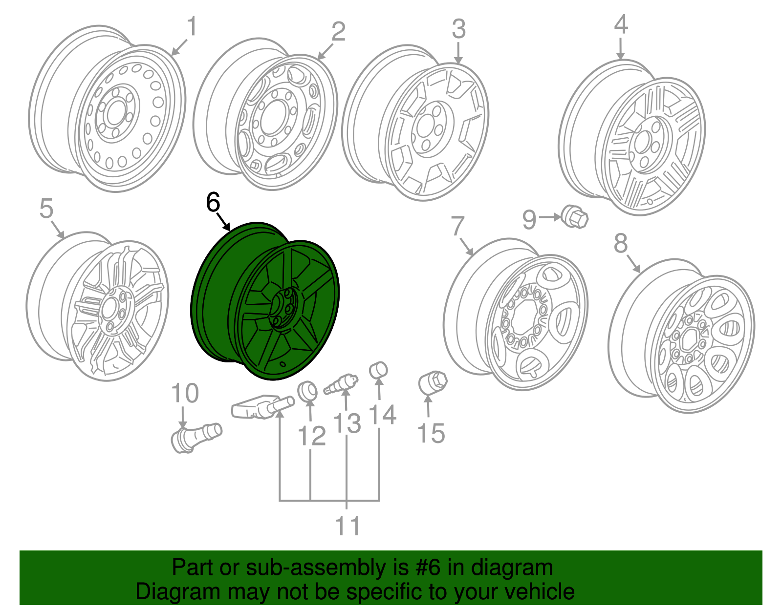 9597195 - 2007-2010 Chevrolet - 20x8.5-Inch-Inch Aluminum 5-Spoke Wheel ...