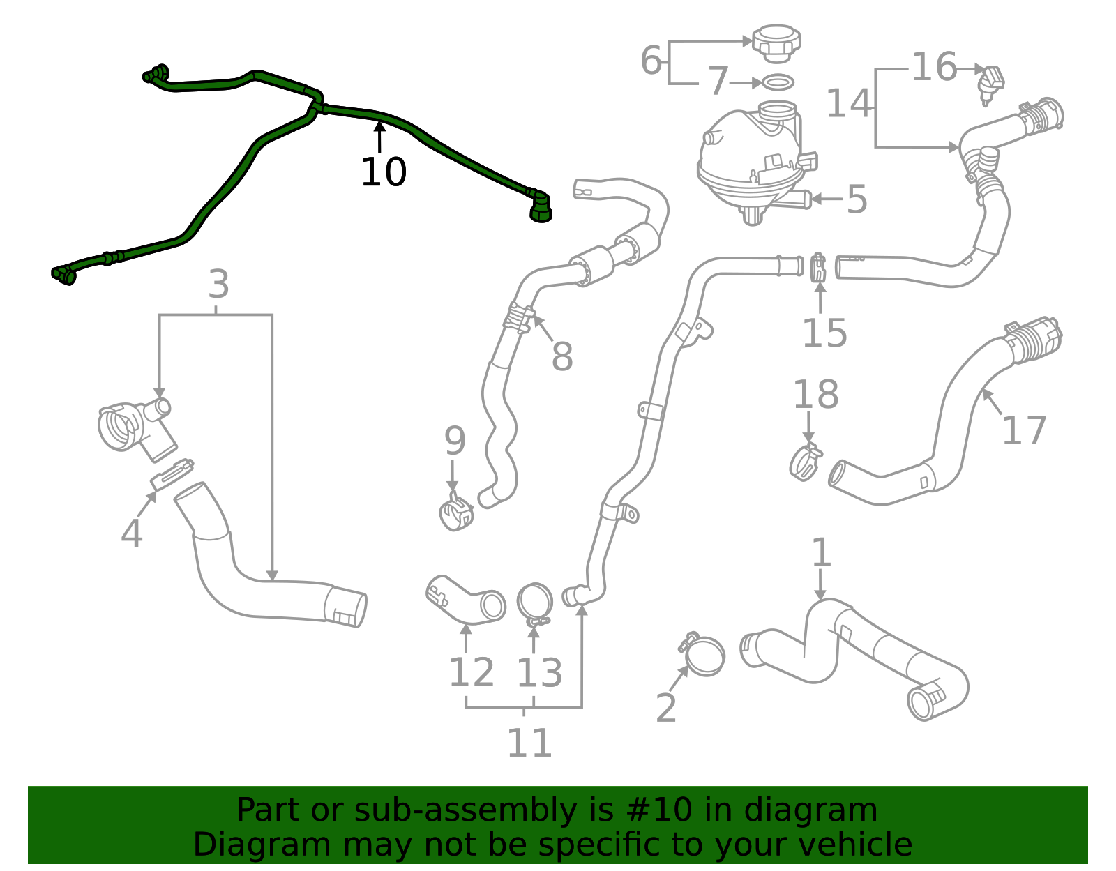 2020-2025 GM Hose 42869226 GM | GMPartsDirect.com