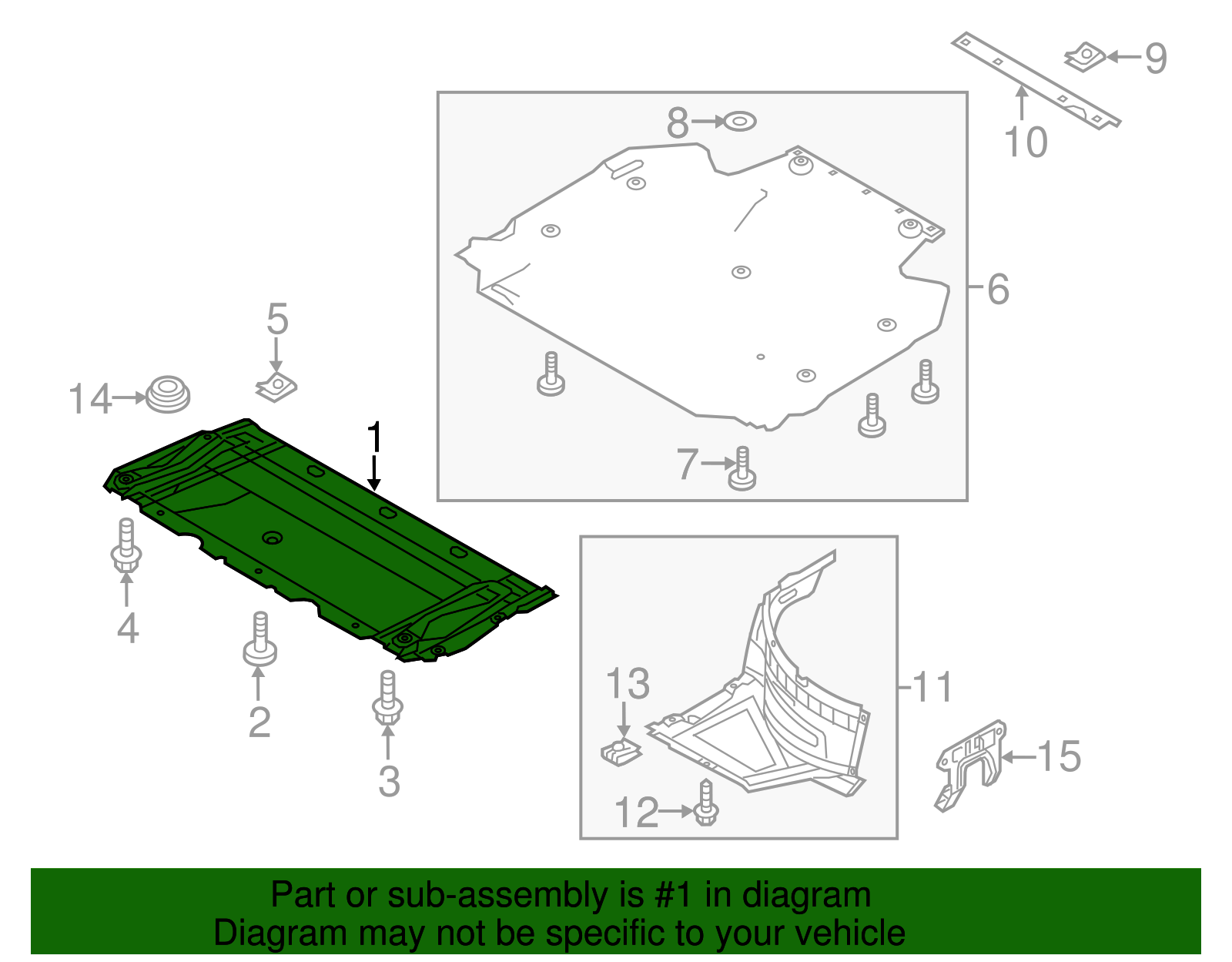 2012-2018 Audi Front Deflector 4G0-863-821-F | Audi OEM Parts Guy