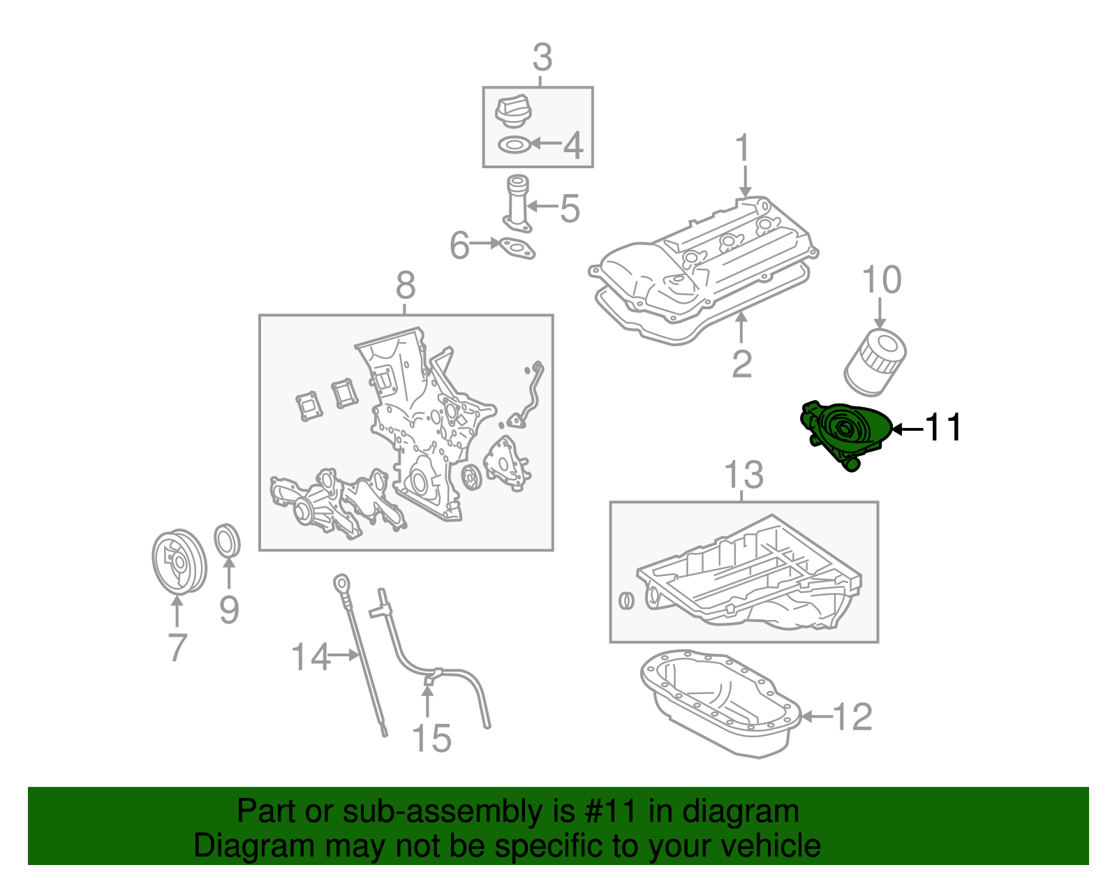 15670-31010 - Oil Filter Housing - 2005-2015 Toyota | Lithia Toyota Parts