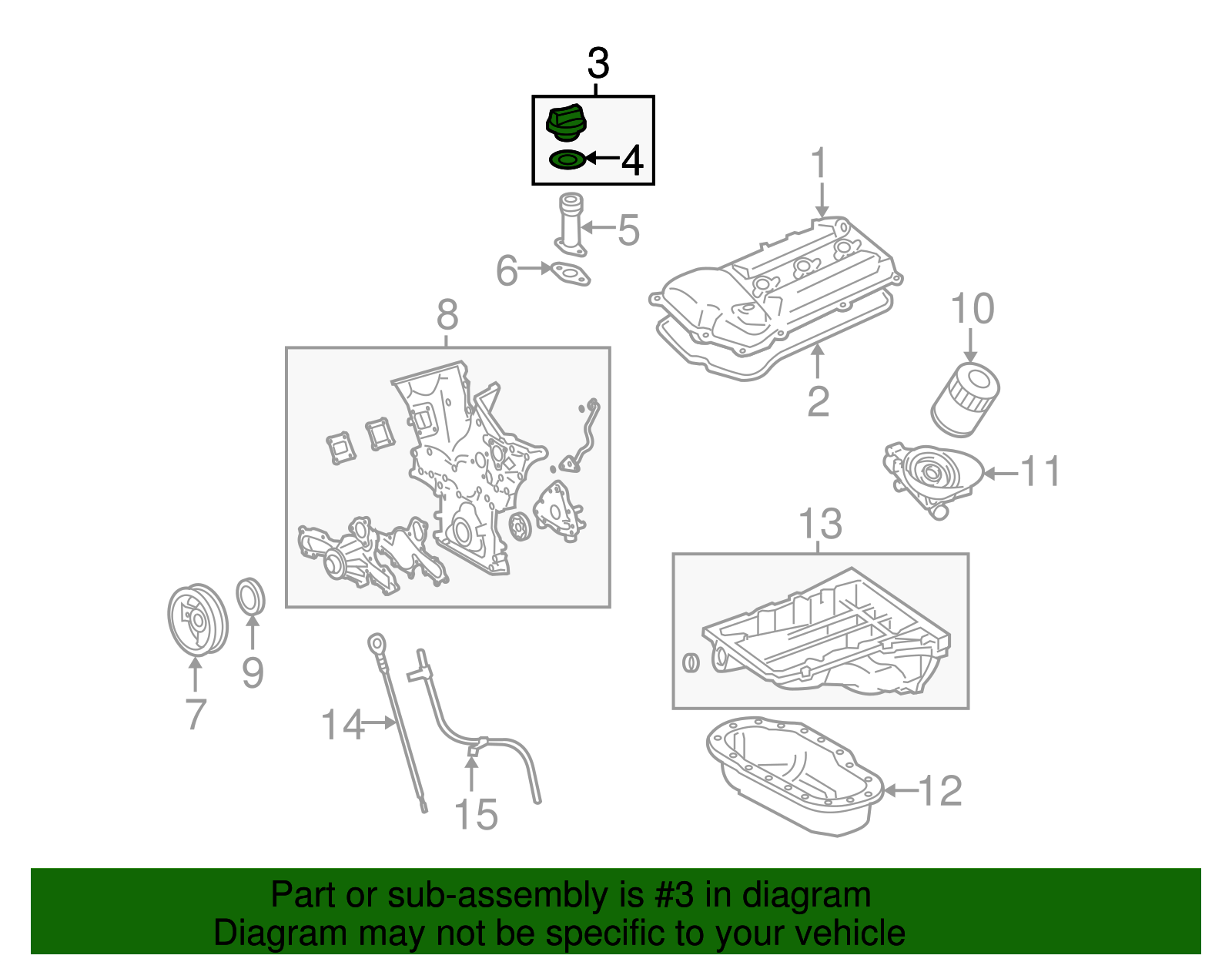 1218028010 - Toyota Cap 2001-2015 Toyota | Performance Auto Parts