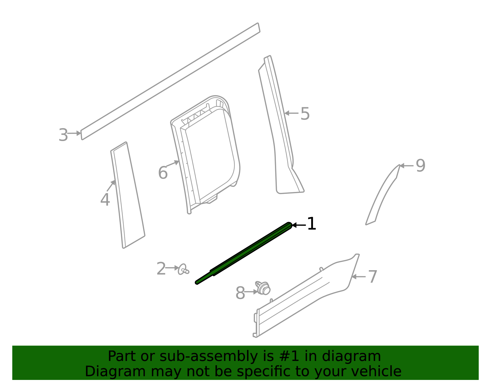 2020-2023 Land Rover | Belt Molding | LR175420 | Express Land Rover Parts