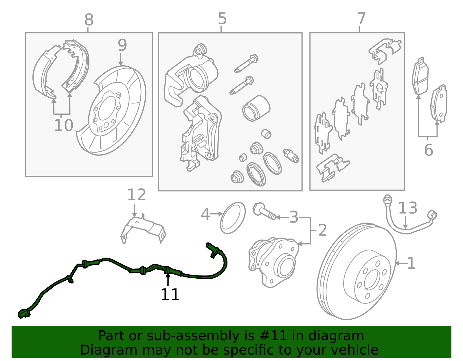 2013-2020 Nissan Pathfinder ABS Sensor 47901-3JA0B | TascaParts.com