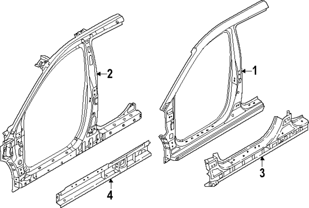65170-AT000 - Inner Rocker 2023-2025 Kia Niro | Kia Cheap Parts