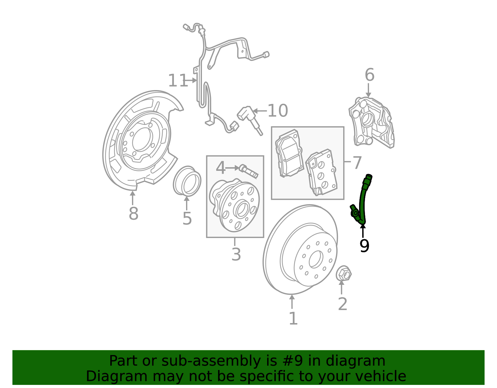 90947-02F71 - High-Quality Brake Hydraulic Hose for 2006-2015 Lexus ...