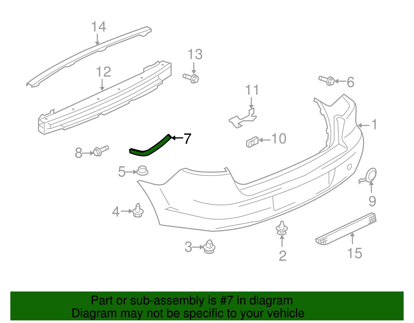 2008-2017 Mitsubishi Lancer Outer Bracket 6410C544 | Mitsubishi Parts ...