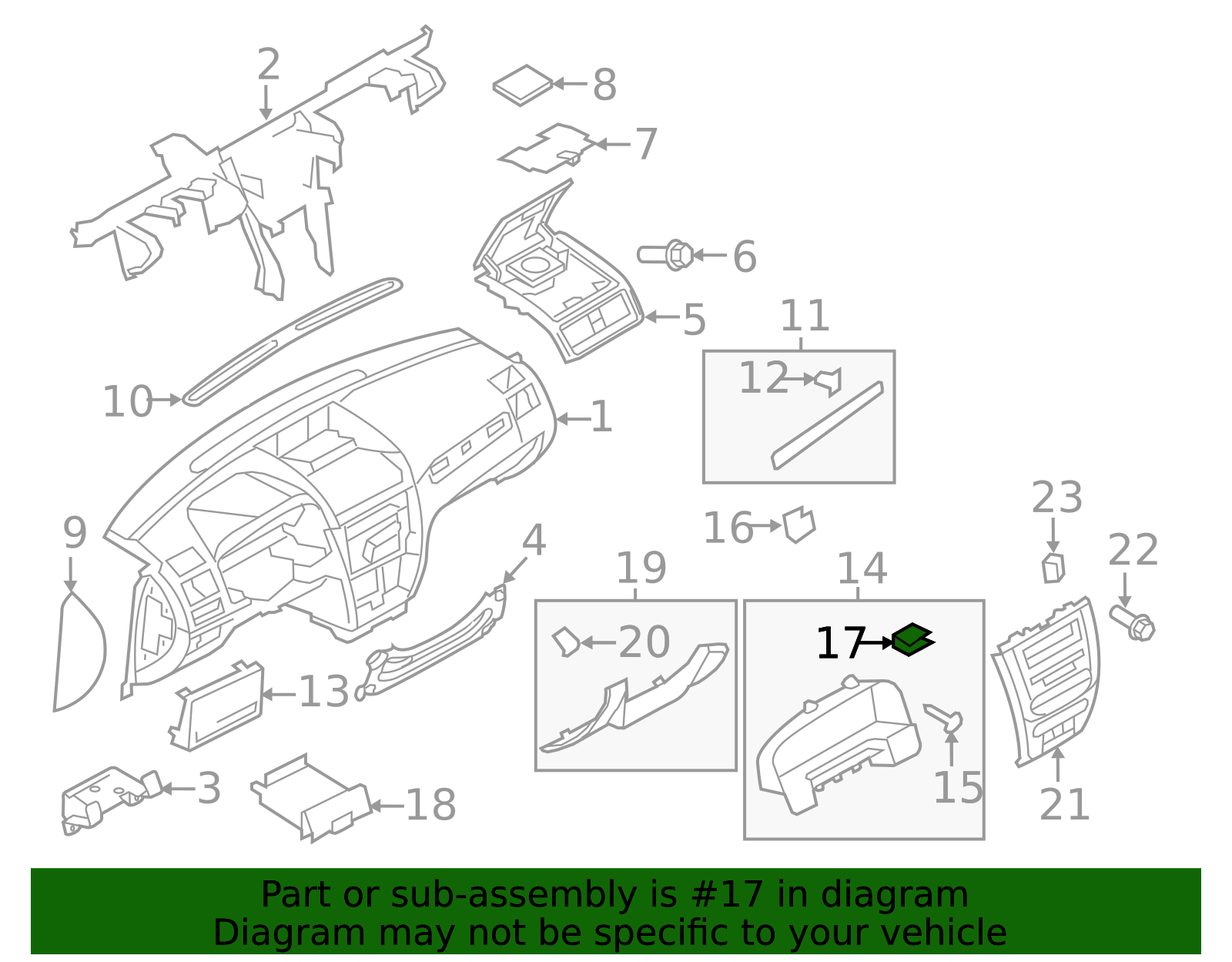 2010-2012 Ford Cluster Bezel Clip W714086-S300 | OEM Parts Online