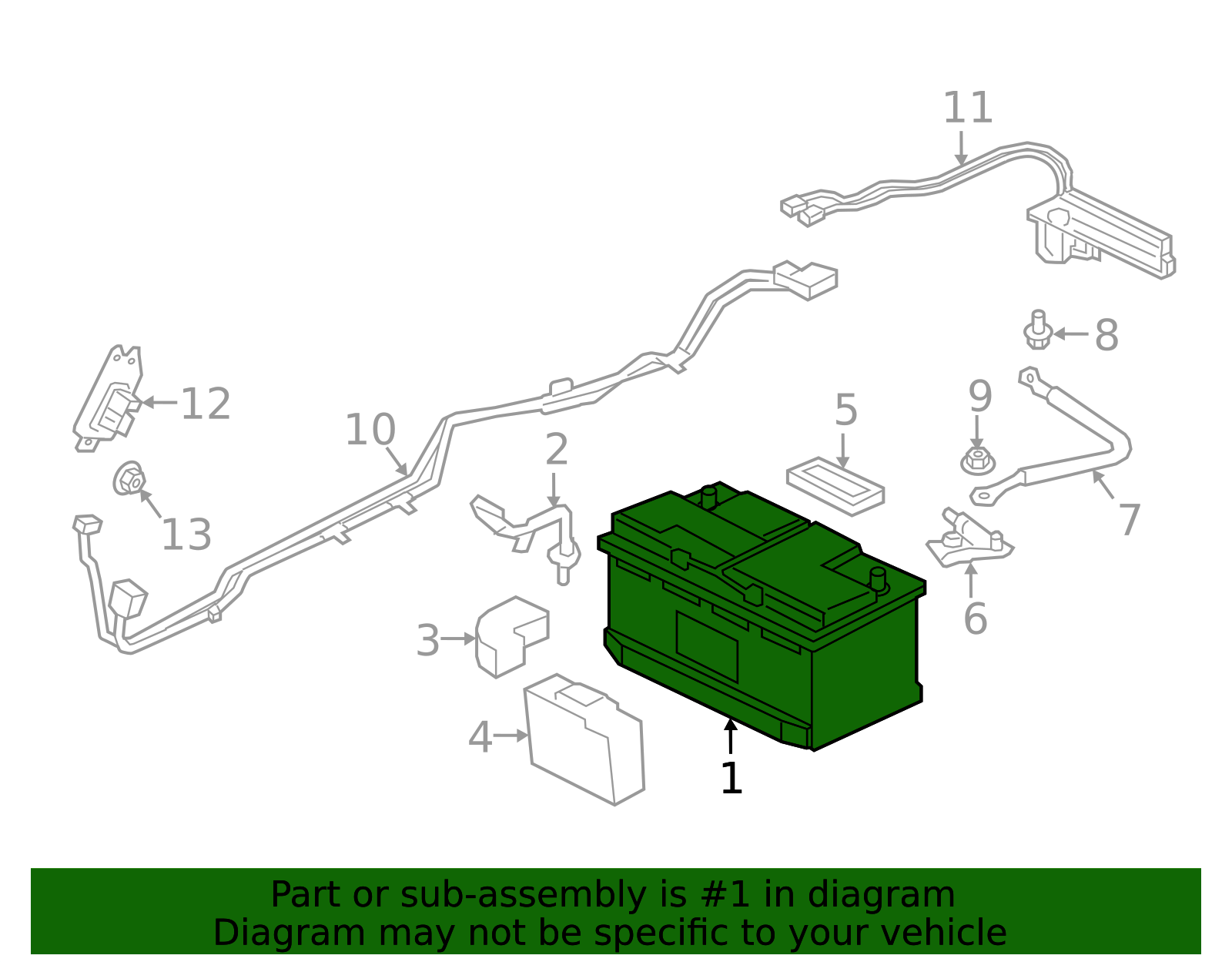 2018-2024 Jaguar Vehicle Battery T2H33020 | OEM Parts Online