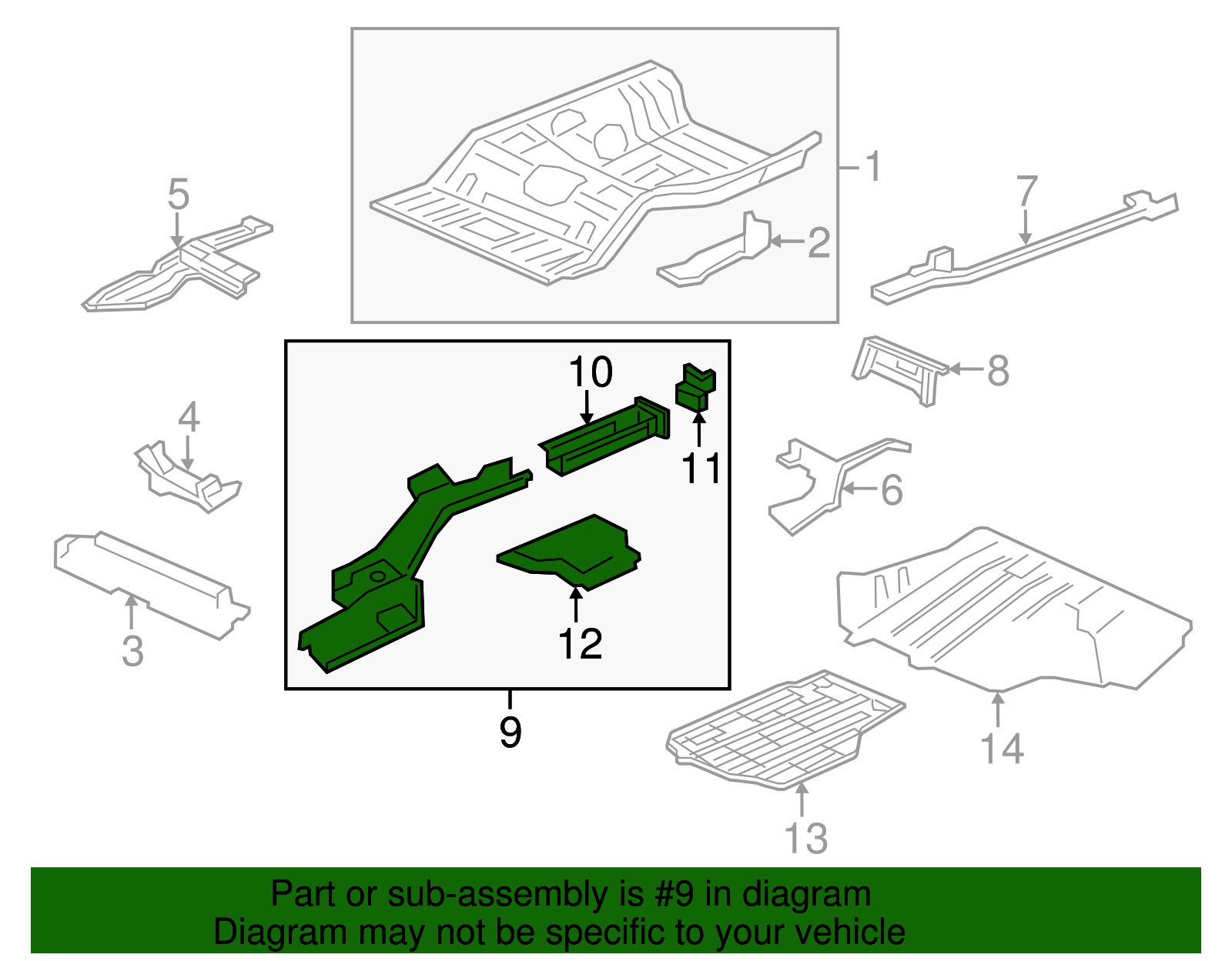 65610-TR0-A00ZZ - Rail Assembly 2012 Honda Civic | Honda Parts Online
