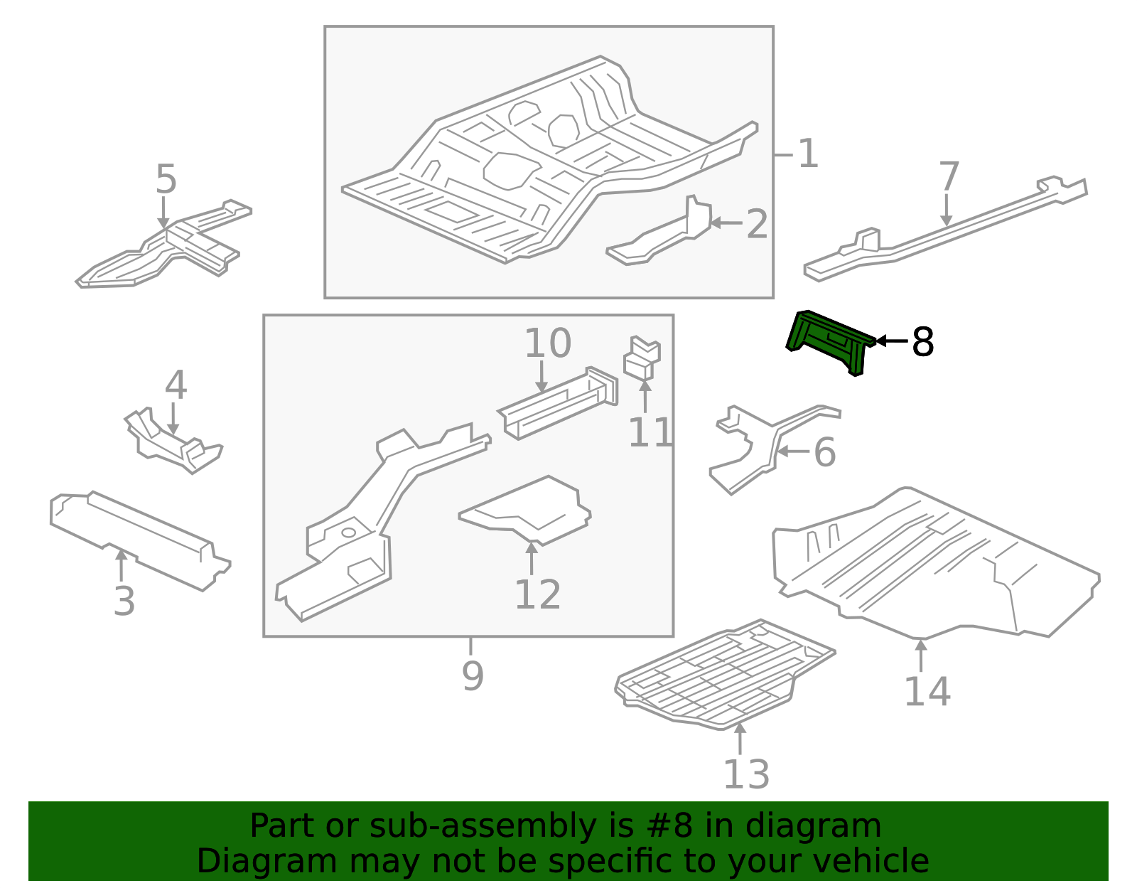 Floor Pan Reinforcement - Chassis Support Bracket | AutoNation Parts