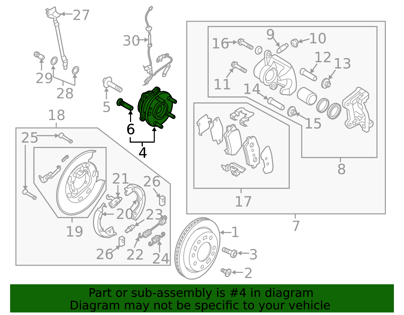Genuine Hub Assembly for 52730-D3000 | Hyundai OEM Parts Direct