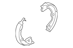 Hyundai - 58305-D3A00 - Park Brake Shoes - 2016-2021 Hyundai Tucson ...