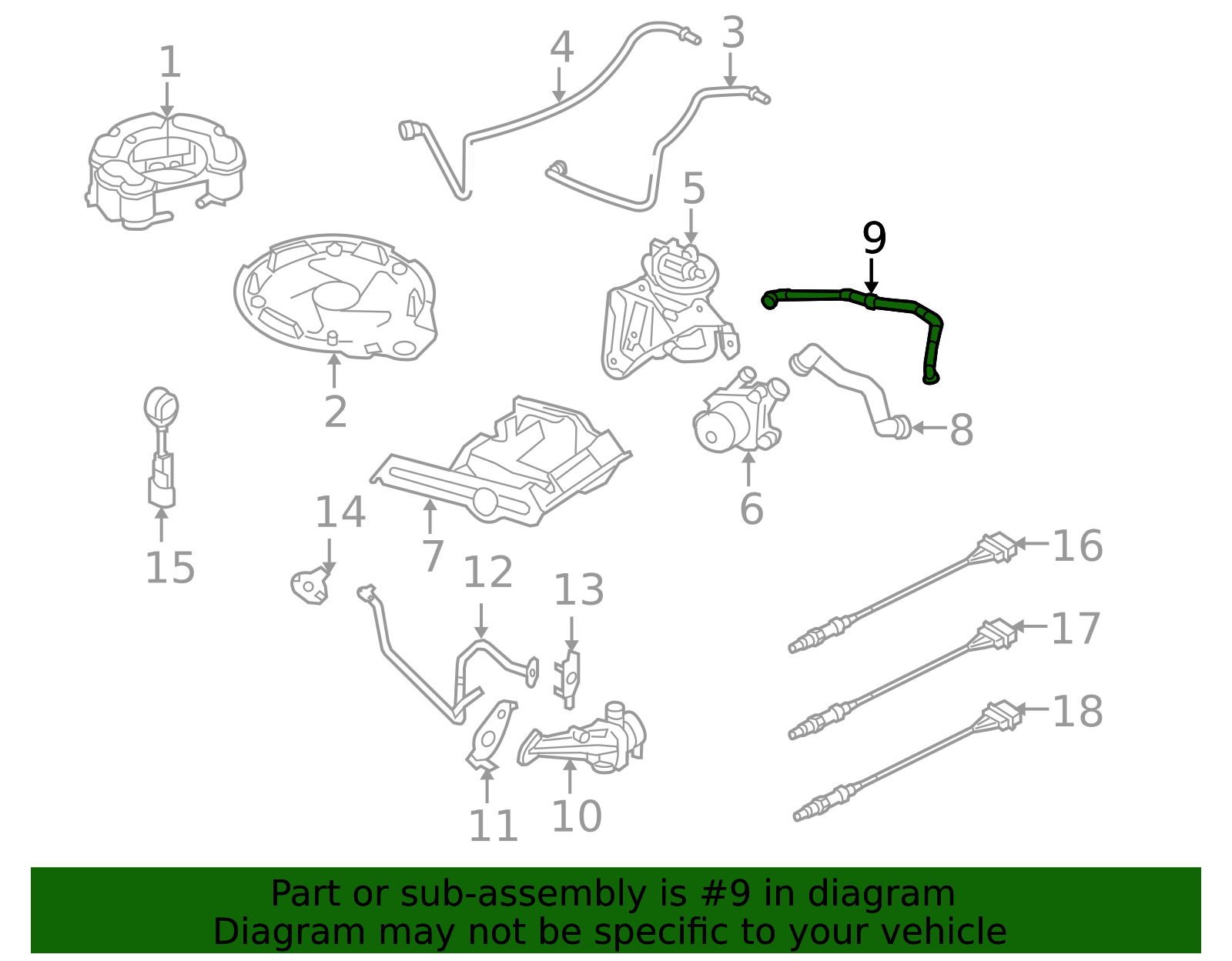 2005-2014 Volkswagen Connector Tube 07K-131-125-E | VW Direct Auto Parts