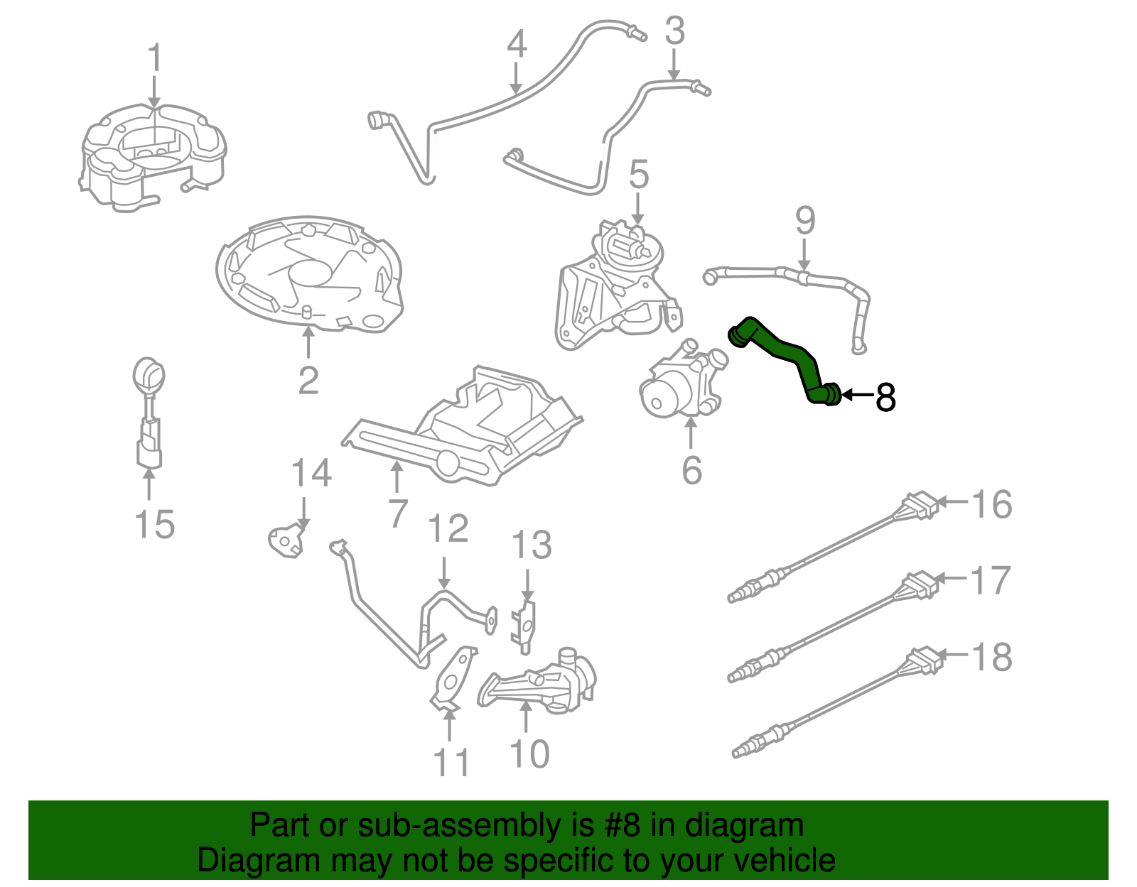 2005-2014 Volkswagen Connector Pipe 07K-131-128-D | OEM Parts Online