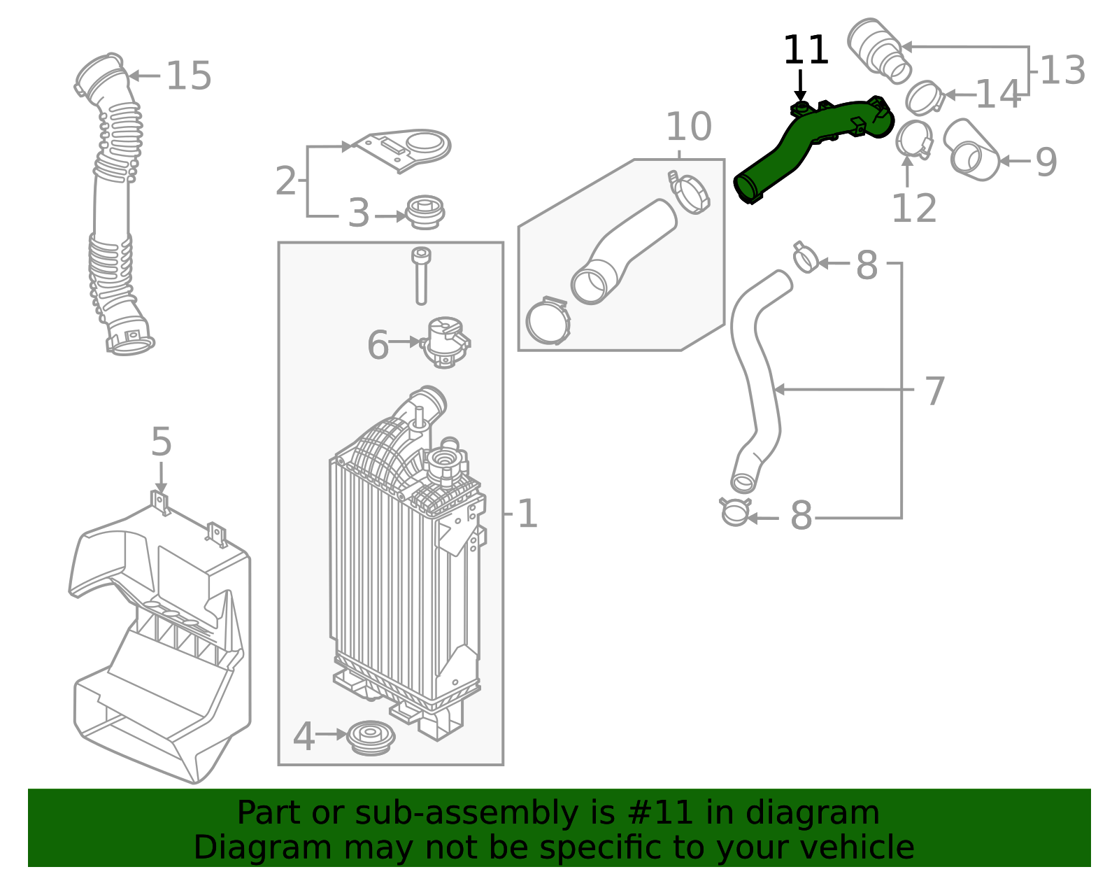 2020-2023 Hyundai Sonata Inlet Pipe 28252-2M000 | MotorMotor