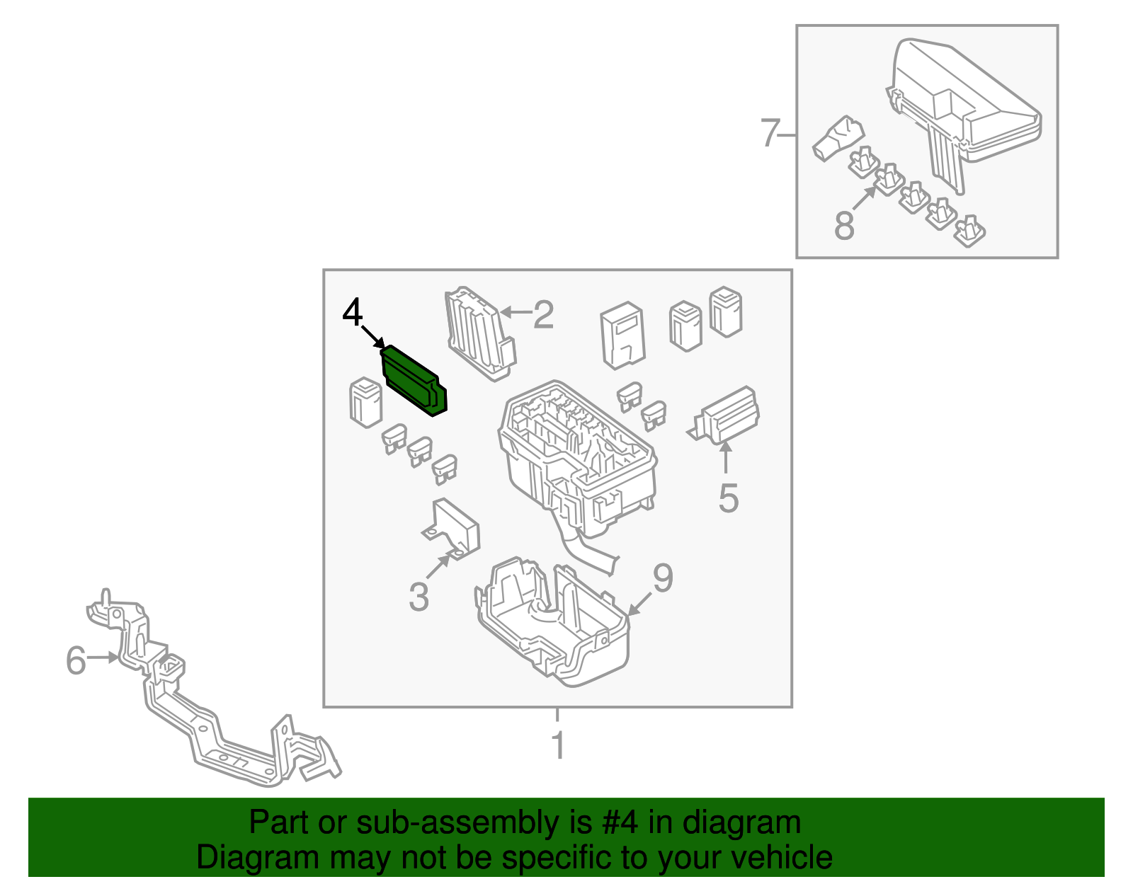 38232-TA0-A01 - Fuse Multi Block (D-2) - 2008-2015 Honda | Honda Parts ...